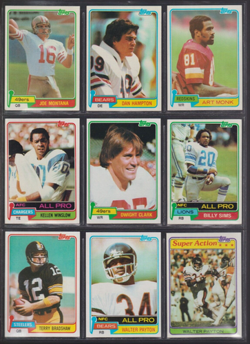 1981 Topps Football COMPLETE Set (1-528) Joe Montana Rookie - 805🔥🏈🔥 | eBay