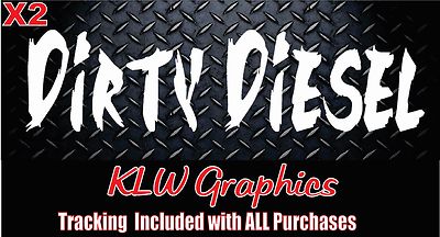 Dirty Diesel vinyl decal sticker Turbo Truck Soot Def Crew Cab Stacks ...