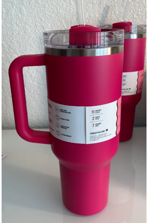 💘Valentines Day Gifts Cosmo Pink Stanley 40oz Tumbler Cup | eBay