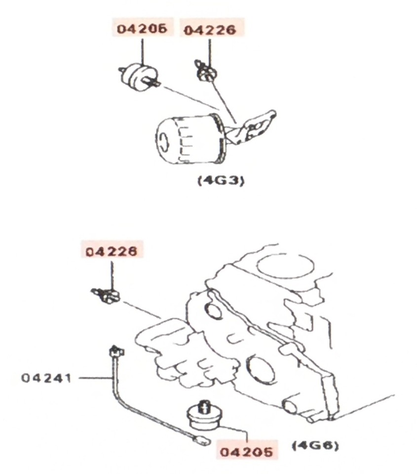 Genuine Mitsubishi Oil Pressure Sensors Set 3000GT Eclipse | eBay