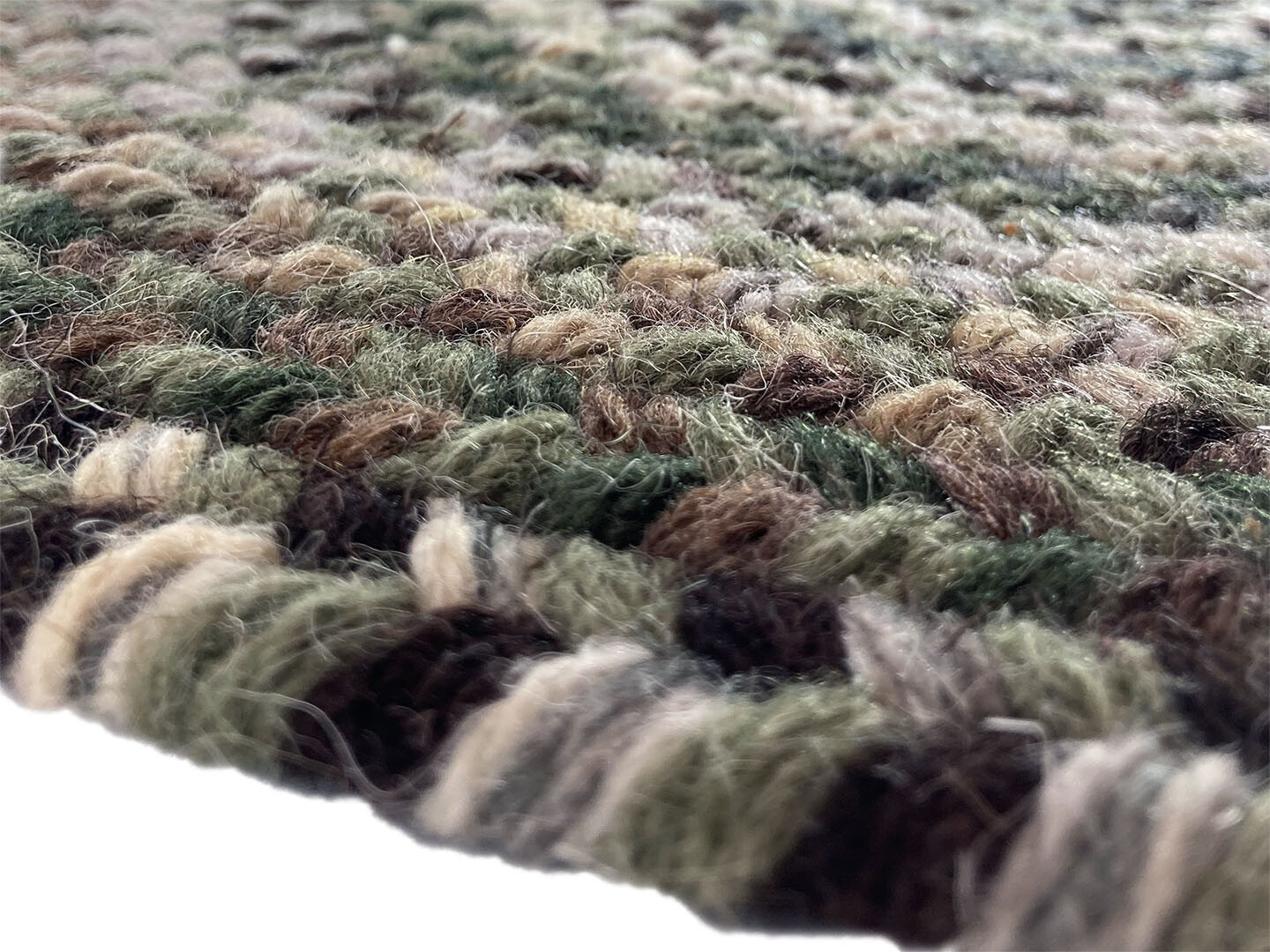 Capel Rugs Sherwood Forest Wool Braided Country Area Throw Rug Olive ...