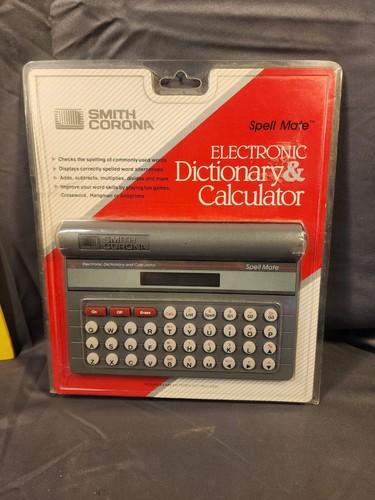 Vintage 1988 Smith Corona Spell Mate Electronic Dictionary/Calculator ...