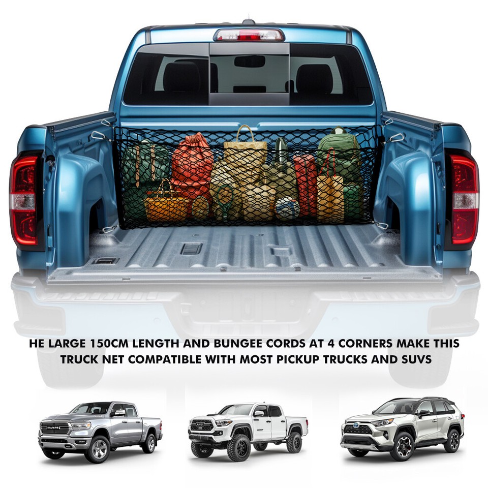 For Ford Explorer Escape Rear Truck Bed Cargo Net Envelope Organizer ...