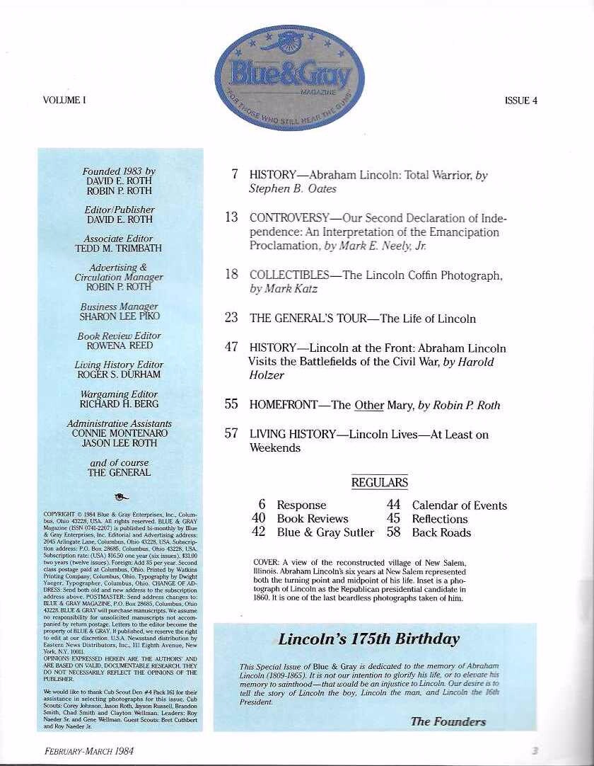 Blue & Gray Magazine Civil War Collection First Six Issues Gettysburg ...