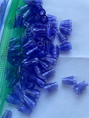LEGO- NEW-#4589- TRANS PURPLE- CONE 1 X 1 -25 PIECES | eBay
