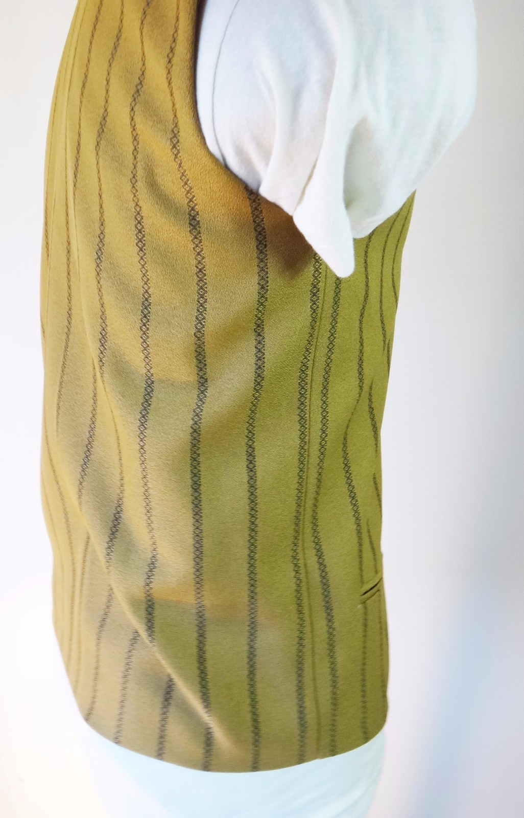 Victorian Mustard Yellow Lapel gothic vest small xs FITTED steampunk ...