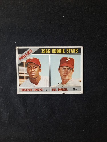 1966 topps Phillies Rookie StarsFerguson Jenkins, Bill Sorrell, RC,#254 ...