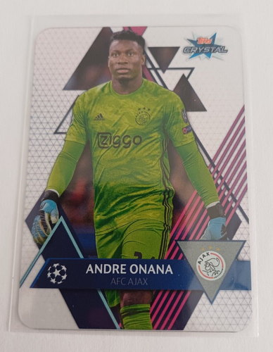 Carte Card Carta ANDRE ONANA AFC Ajax Amsterdam TOPPS CRYSTAL 2019 2020 ...