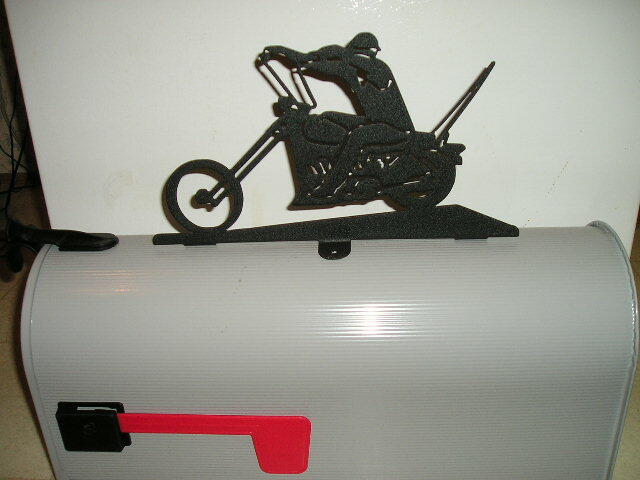 Motorcycle Chopper Mailbox Topper | eBay