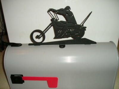 Motorcycle Chopper Mailbox Topper | eBay