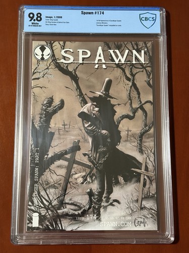Spawn 174 1st print 9.8 Todd McFarlane Key! 1st Gunslinger Full App ...