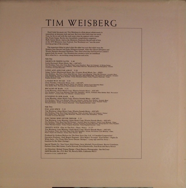 Tim Weisberg - Tim Weisberg - Vinyl Record | eBay