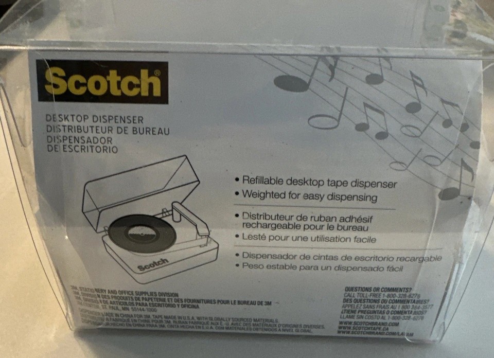 Scotch Tape Record Player Dispensers Collectible New in Box. See Notes ...