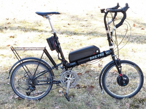 Bike Friday Folding E-bike New World Tourist Handmade USA rack fenders ...