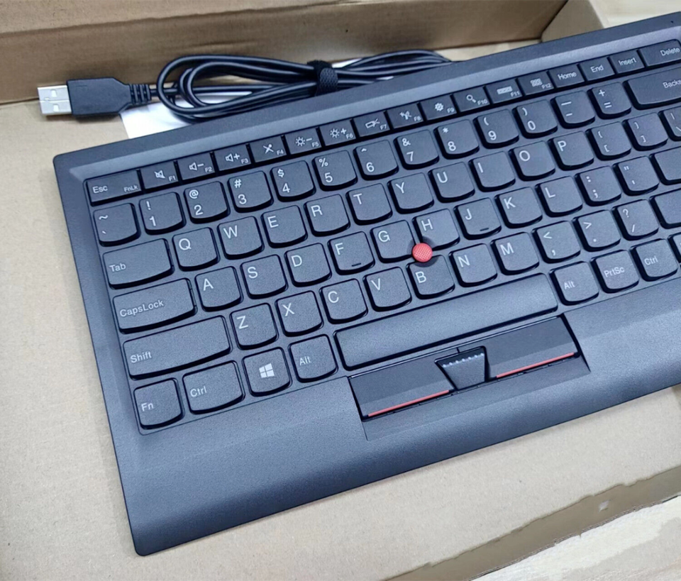 Lenovo Thinkpad KU-1255 Compact USB Keyboard 0B47190 With TrackPoint ...