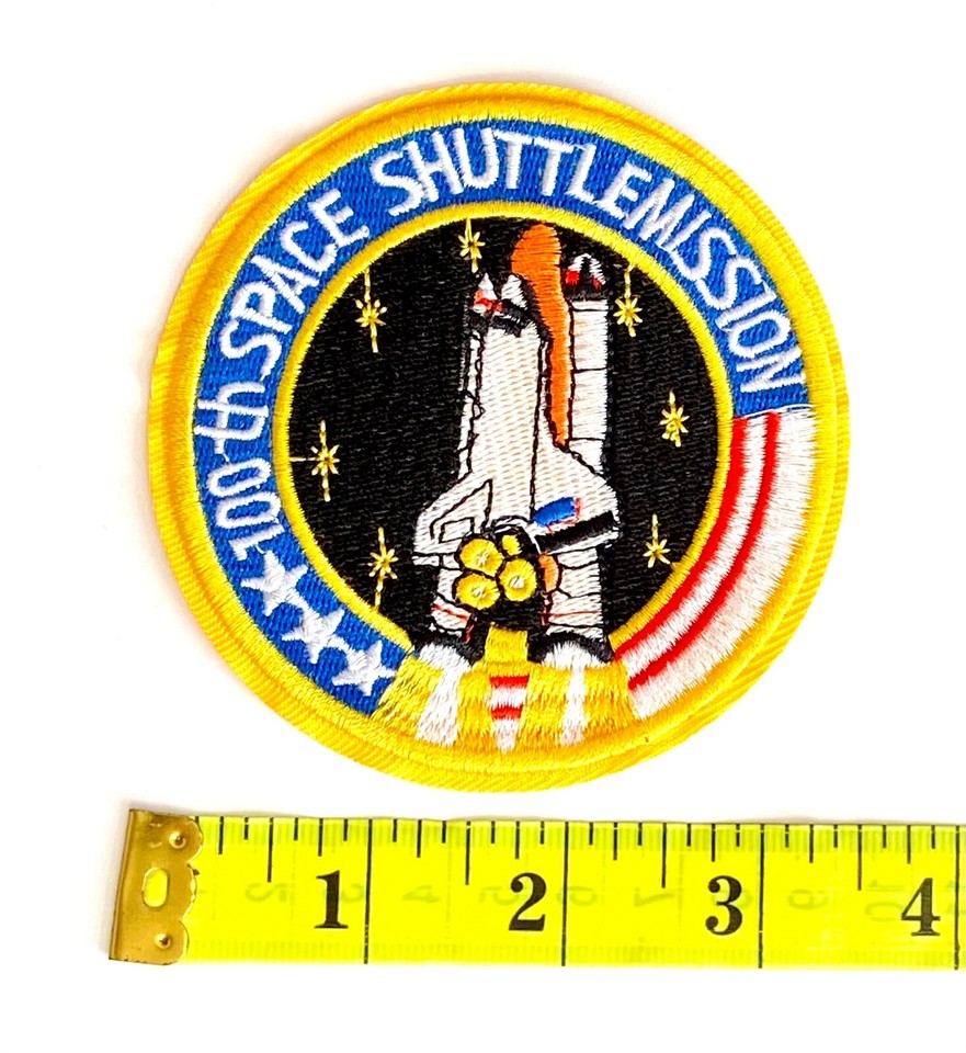 Embroidered Patch NASA 100th Space Shuttle Mission NEW Iron-on/Sew-on | eBay