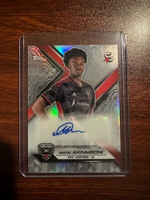 2024 Topps MLS Superstars Matai Akinmboni DC United Autograph SA-MA | eBay