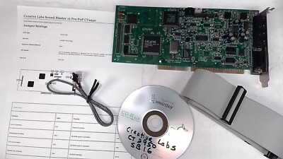 Sound Blaster SB16 CT2950 + cables drivers docs Tested Good, Creative ...