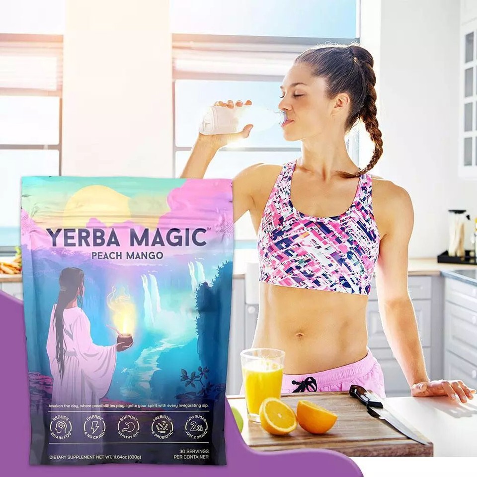 Yerba Magic Yerba Mate Instant Tea Powder - Peach Mango Flavors - 30 Servings ~ | eBay
