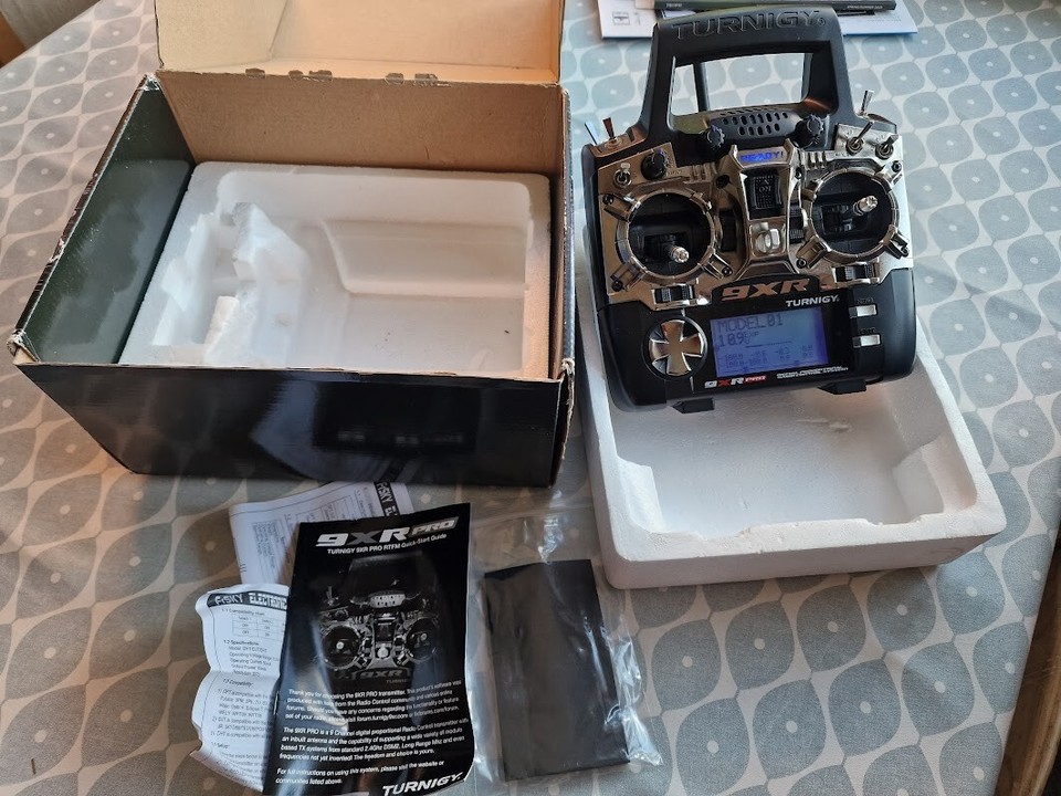 Turnigy 9Xr Pro Radio Transmitter with FrSky DJT module in box barely ...