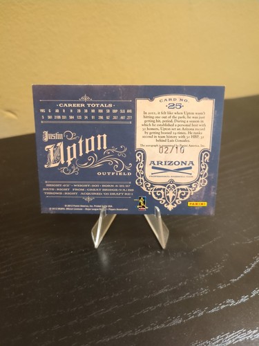 2012 Panini Prime Cuts Centurys /10 Justin Upton Auto Rare Dbacks | eBay