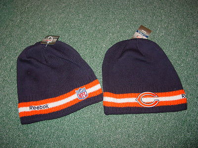 Mens Reebok NFL Chicago Bears Cuffless Knit Sideline Coaches Hat Cap ...