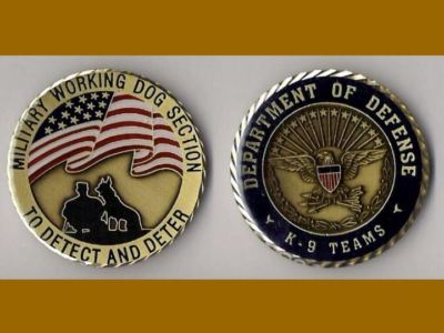 K9 Handler Army Navy Marine Air Force Challenge Coin DS | eBay