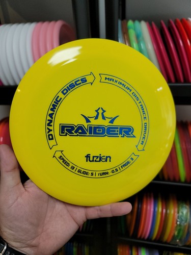 NEW Dynamic Discs BioFuzion Raider Distance Driver Golf Disc Yellow ...
