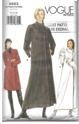 Vintage Vogue Sewing Pattern 9953 Petite Loose Fit Coat Size XS-M | eBay UK