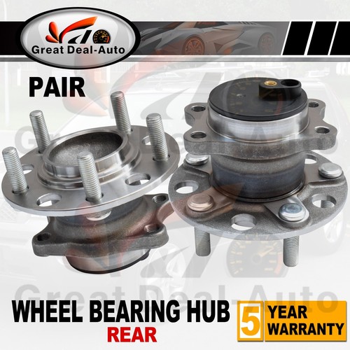 For Mitsubish Pair Rear Wheel Bearing and Hubs Lancer CJ CF FWD ABS ...
