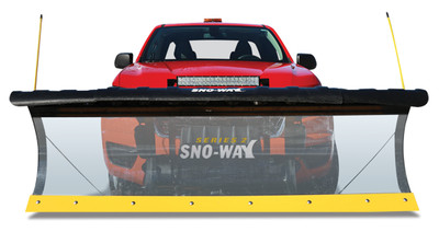 DEMO SNO-WAY 22 Series 2 Driveway 7'6" Poly straight plow fits ...