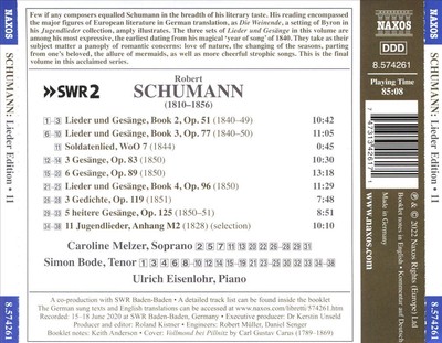 CAROLINE MELZER / SIMON BODE / ULRICH EISENLOHR SCHUMANN: LIED EDITION ...