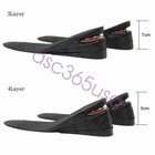Adjust 4 Layer 9cm Unisex Shoe Lift Height Increase Heel Insole Insert ...