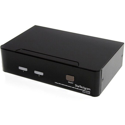 Startech 2 Port DVI + USB KVM Switch with Audio - KVM switch - USB 2.0 ...
