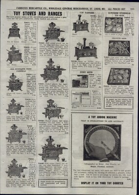 1922 PAPER AD Toy Stoves Ranges Gilbert Erector Radio Outfit Tinker Toy ...