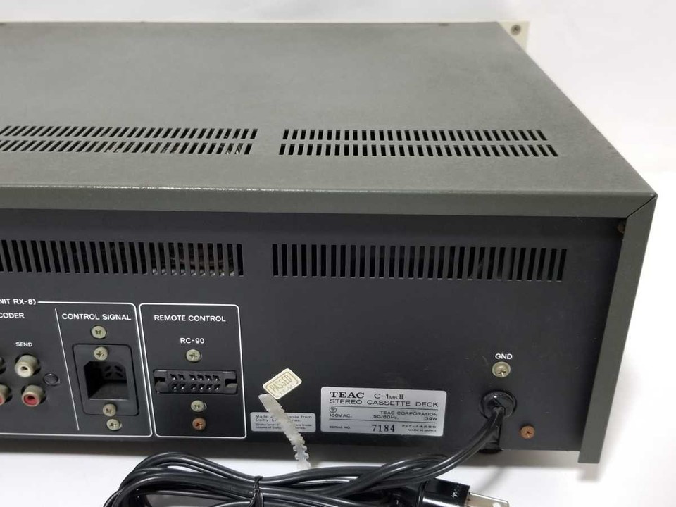 Vintage Teac C-1 MK2 Cassette Deck Audio Equipment Power Confirmation ...