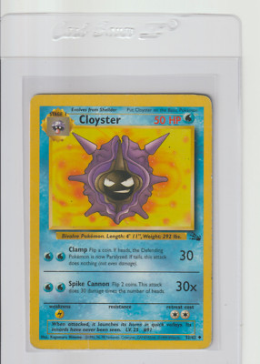 Cloyster Fossil Set 32/62 Uncommon Pokemon Card TCG | eBay
