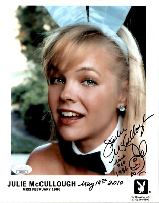 Julie McCullough Signed 1996 Playboy Miss February Publicity 8x10 Photo ...