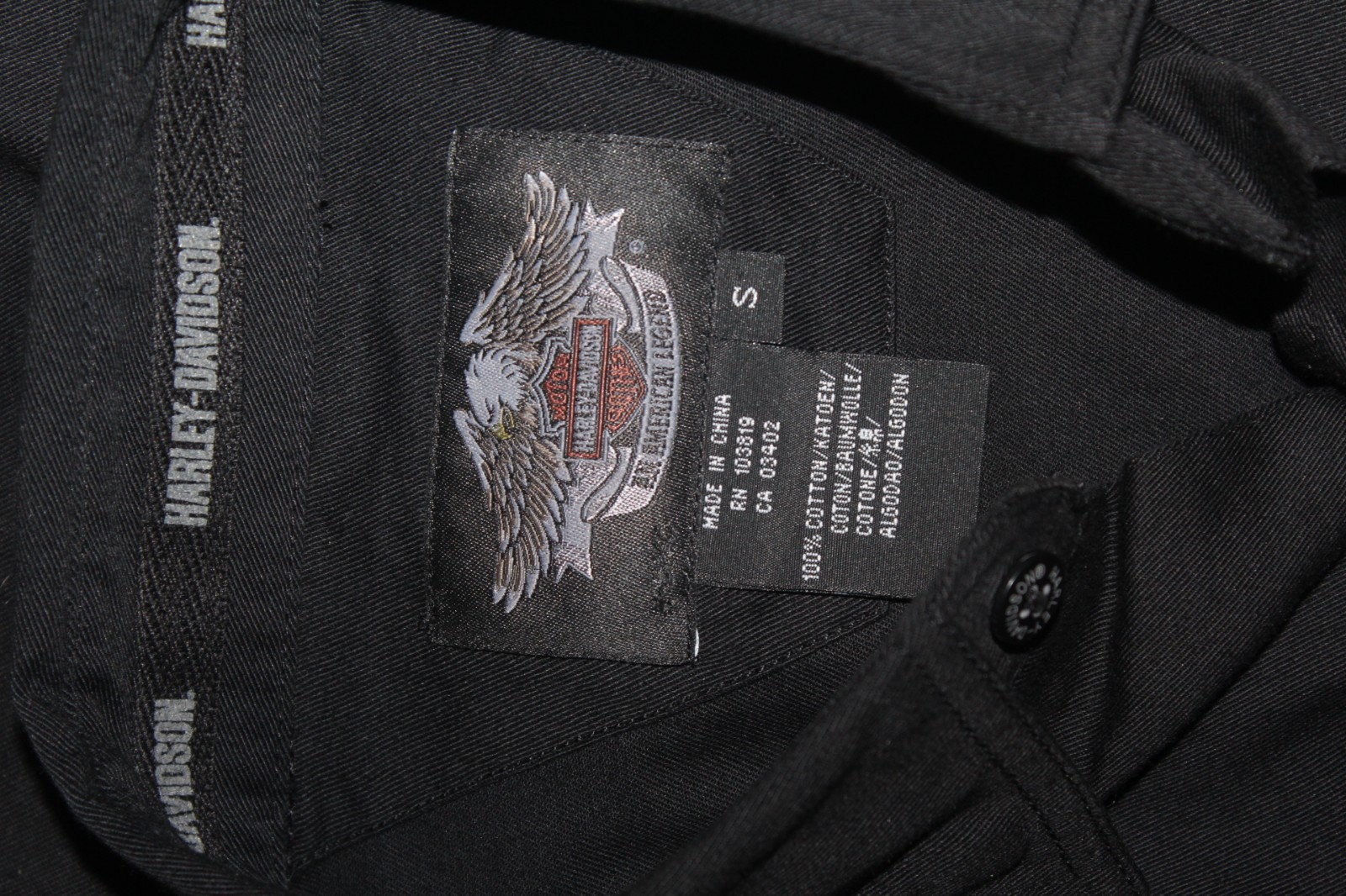 Harley Davidson's Men's Garage Motorcycle Work Shirt Sz S -Mint ...