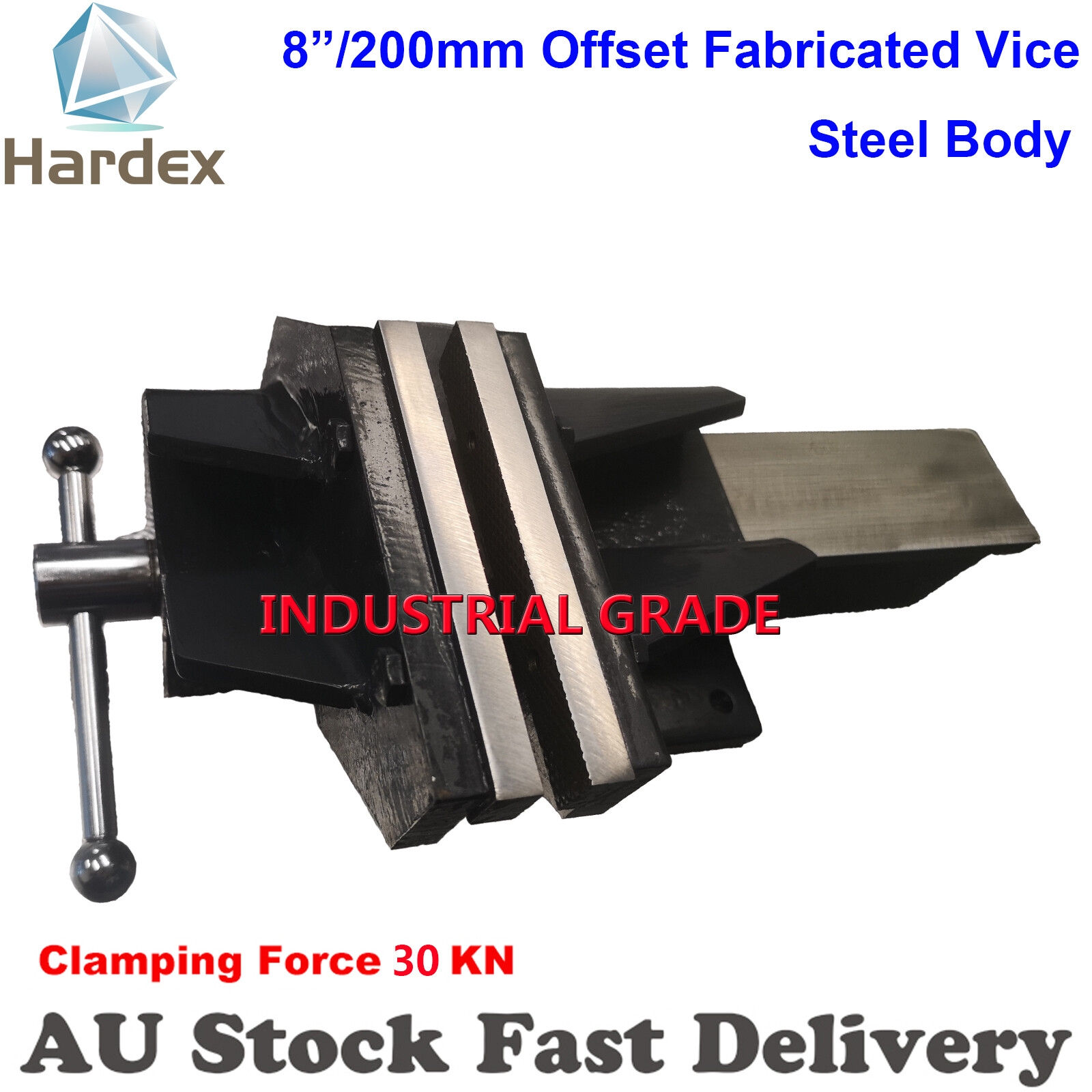 8" 200mm Offset Fabricated Heavy Duty Steel Vise | eBay