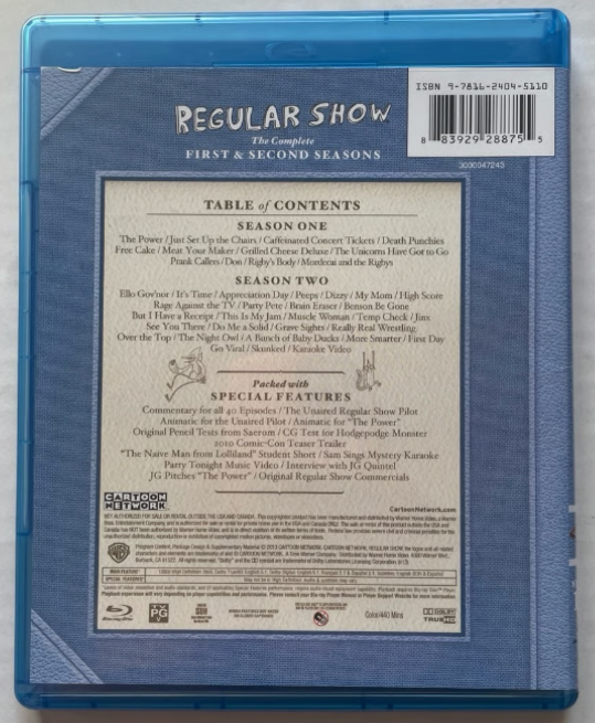 Regular Show The Complete First & Second Seasons Blu-ray Cartoon ...