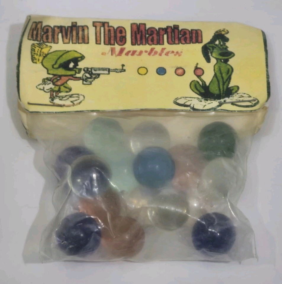 Marvin The Martian & K-9 Alien Looney Tunes Cartoon Bag of Marbles ...