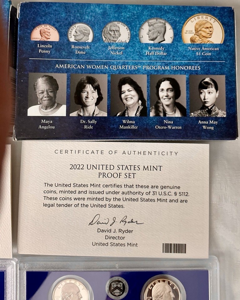 2022 2023 US Proof Mint Sets Amazing Luster Beautiful Coins | eBay