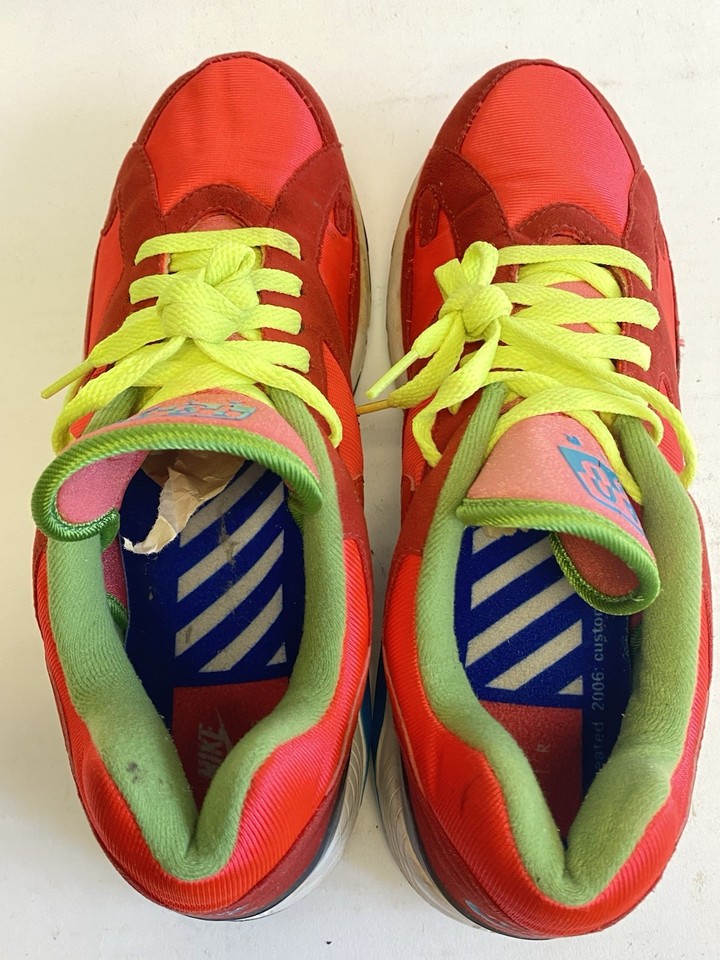 Nike Air Max 180 Powerwall BRS 2006 HOA 311743 994 Coral Red Neon Men's ...