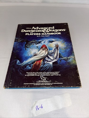 Advanced Dungeons & Dragons Players Handbook TSR 1978 | eBay