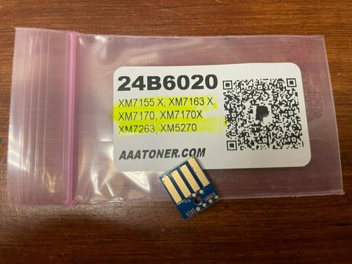 Toner Chip 24B6020 for Lexmark XM7155 X, XM7163 X, XM7170, XM7263 ...