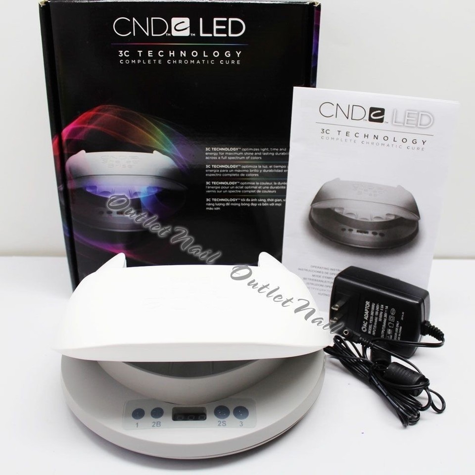 CND LED LIGHT Lamp Nail Dryer cure CND Shellac + Brisa + Brisa Lite ...