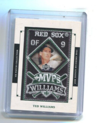 2003 Upper Deck Patch Collection TED WILLIAMS MVPs Patch #MVP-5 BOSTON ...