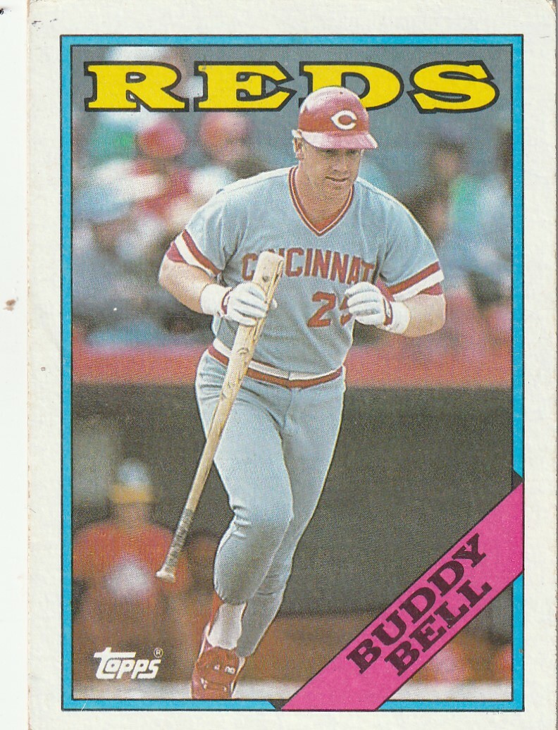 FREE SHIPPING-MINT-1988 Topps Buddy Bell #130 REDS PLUS BONUS CARDS | eBay