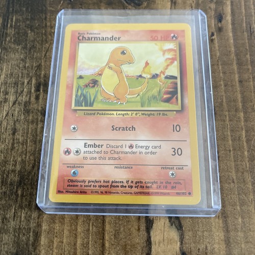 Charmander Base Set 46/102 Common Pokemon Card Unlimited MINT | eBay
